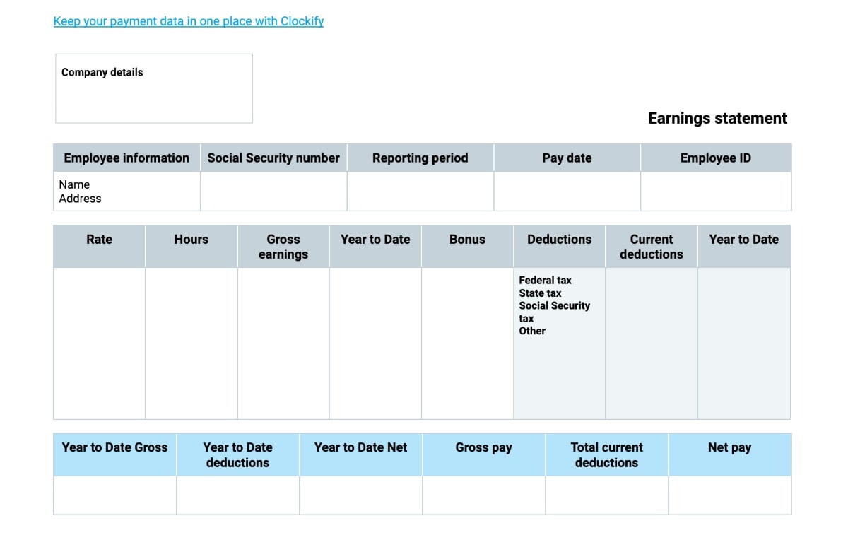 Paystub