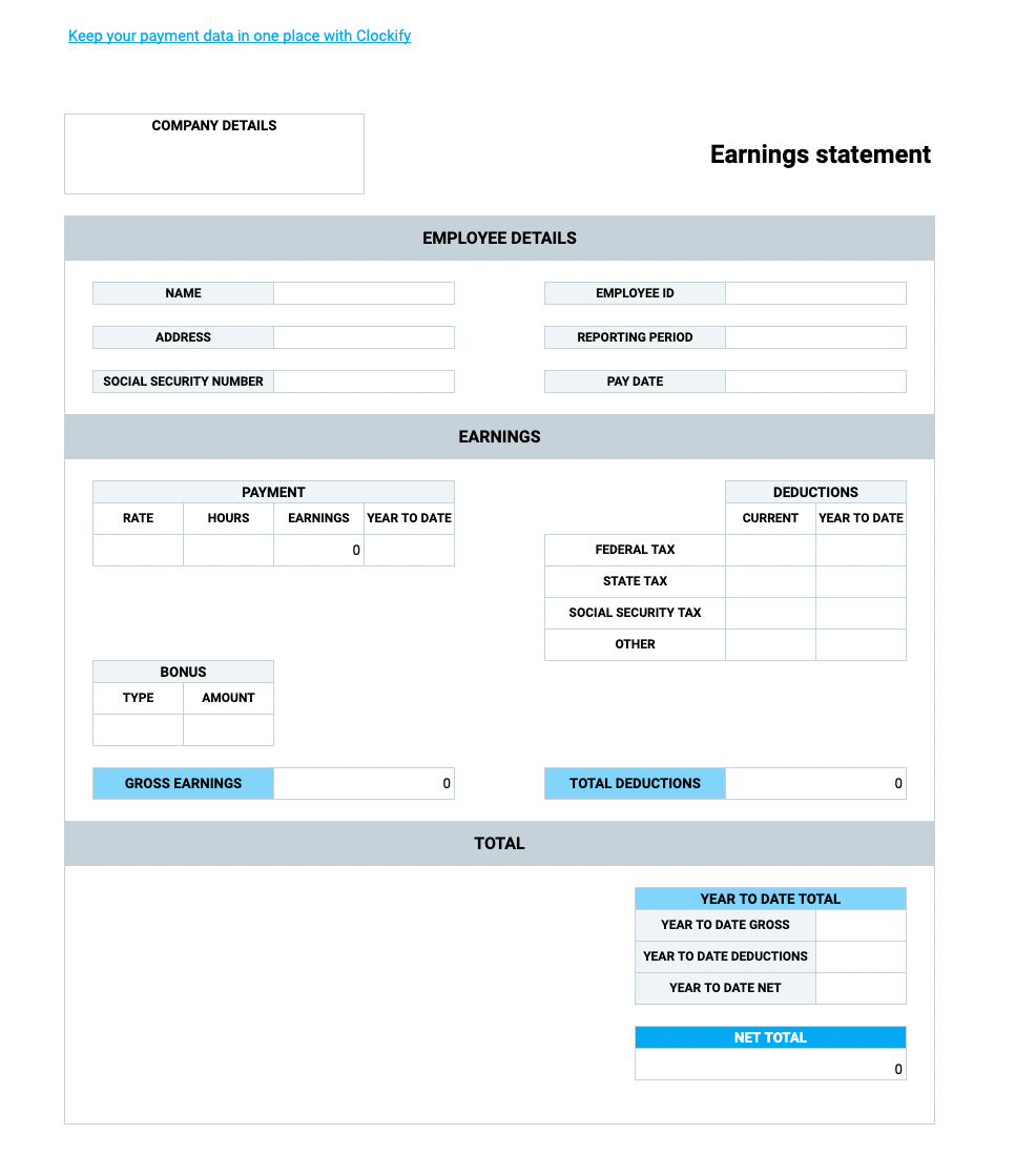 Fillable Pay Stub Pdf Fill Online Printable Fillable Blank PdfFiller 