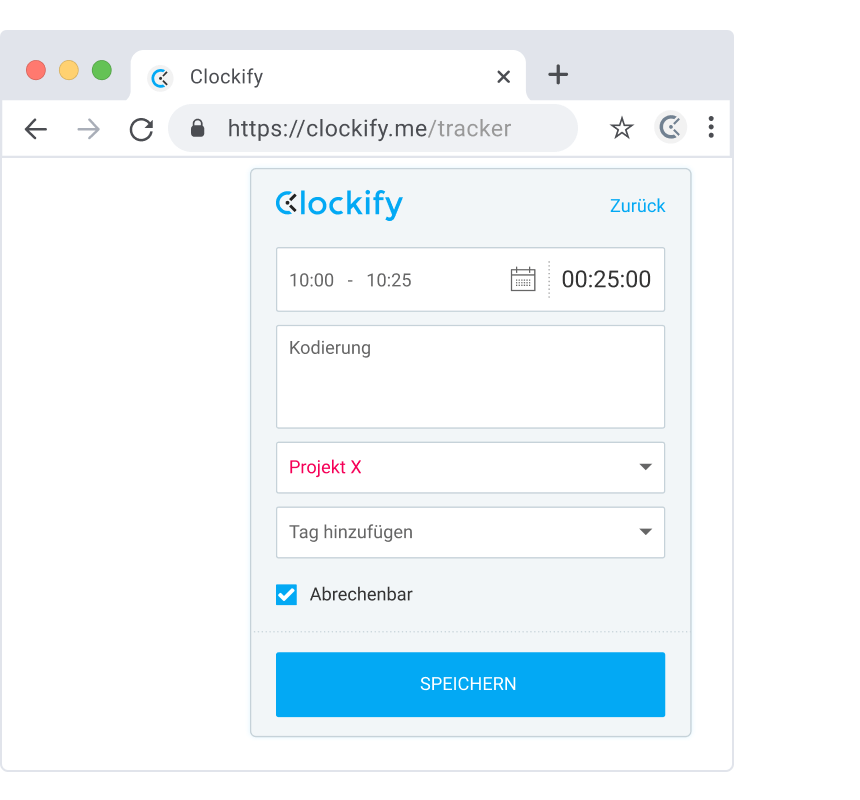Apps für Zeiterfassung - Clockify™