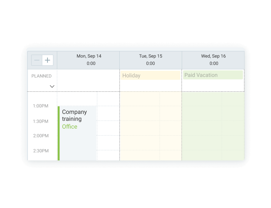 Calendar - Clockify Features