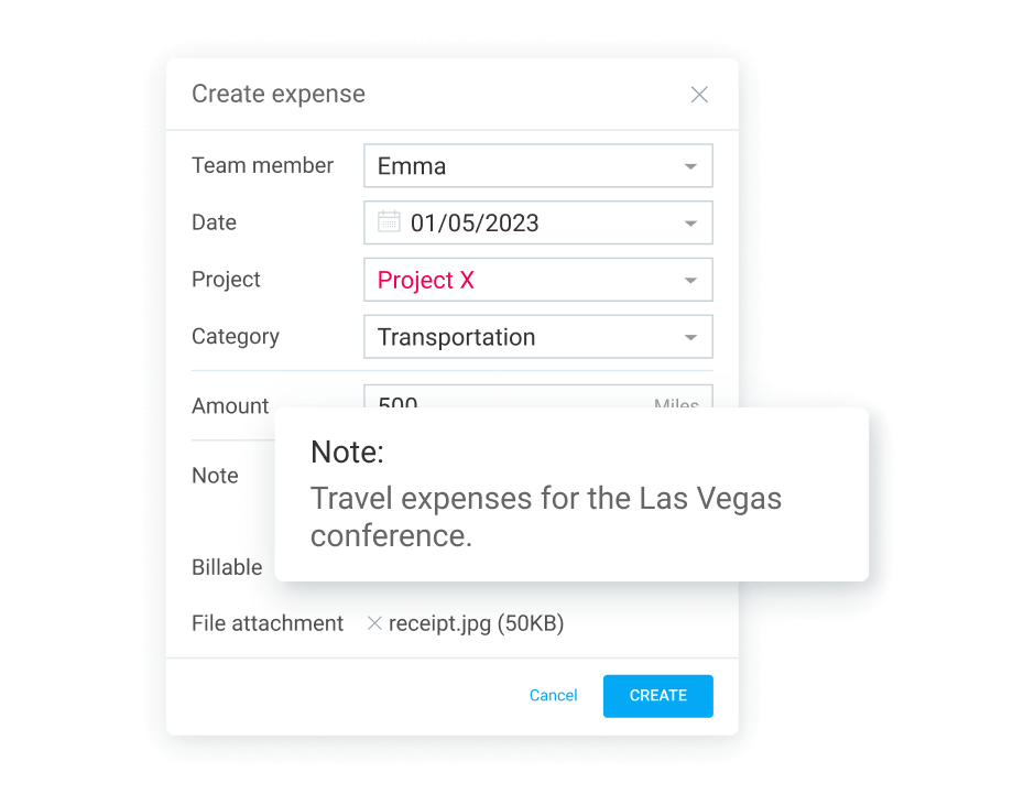 Expenses - Clockify Features