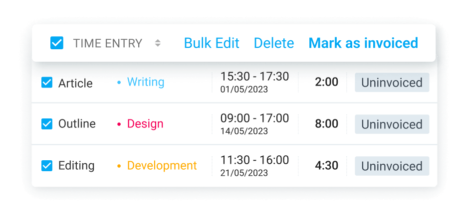 Invoicing - Clockify Features