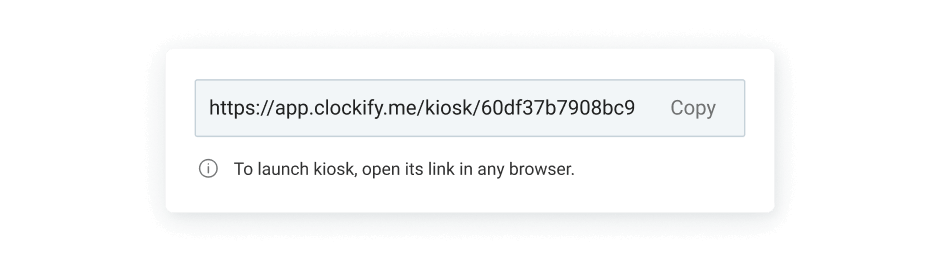 Kiosk - Clockify Features