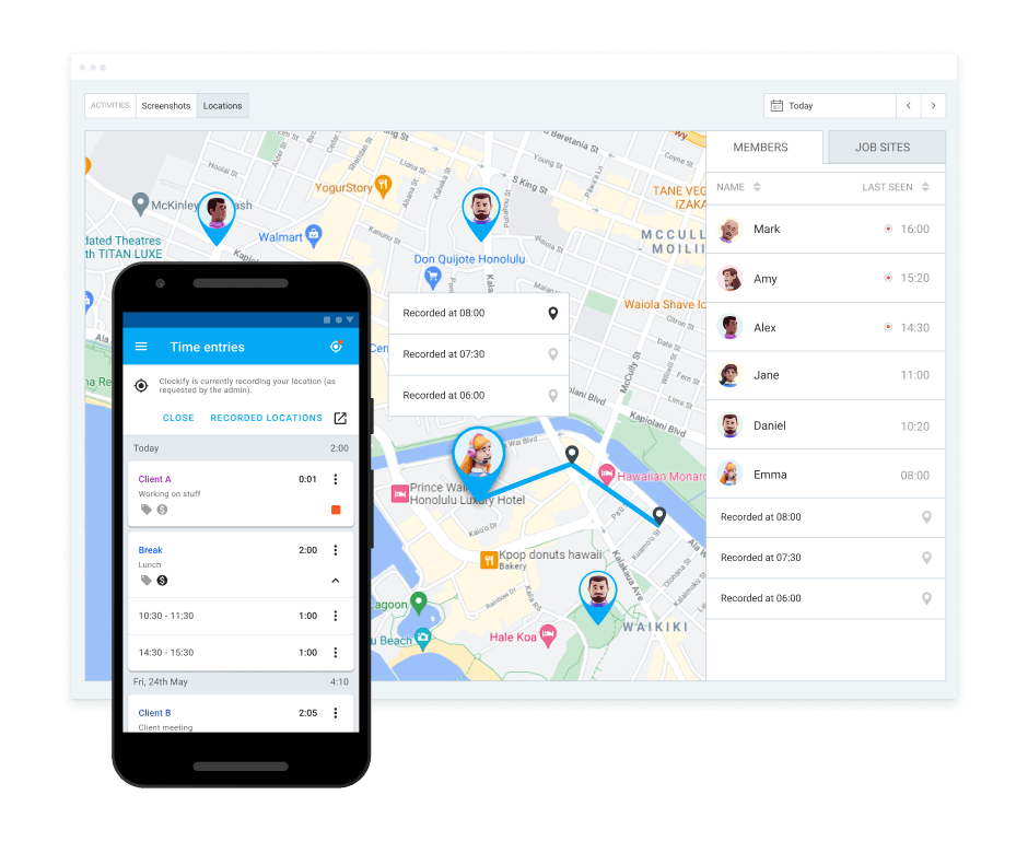 Kiosk - Clockify Features