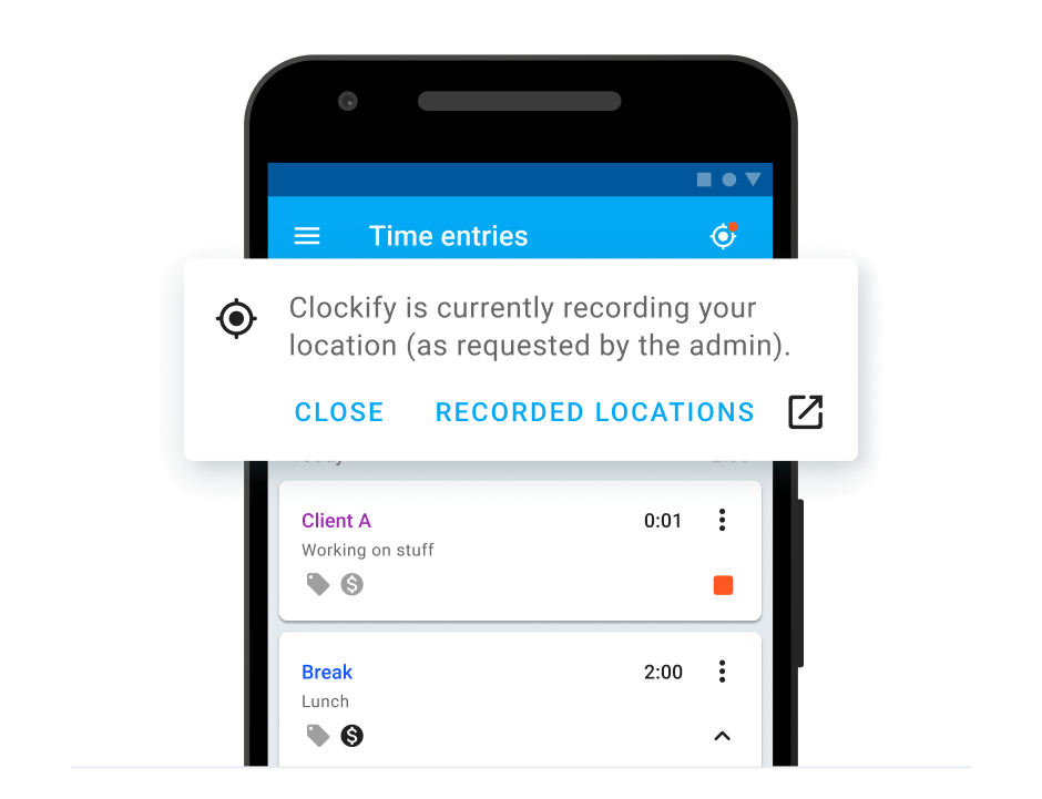 Location - Clockify Features