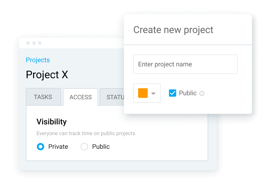 Projects - Clockify Features