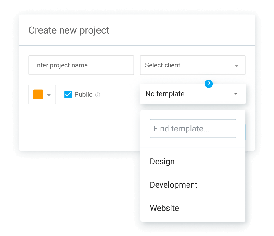 Projects - Clockify Features