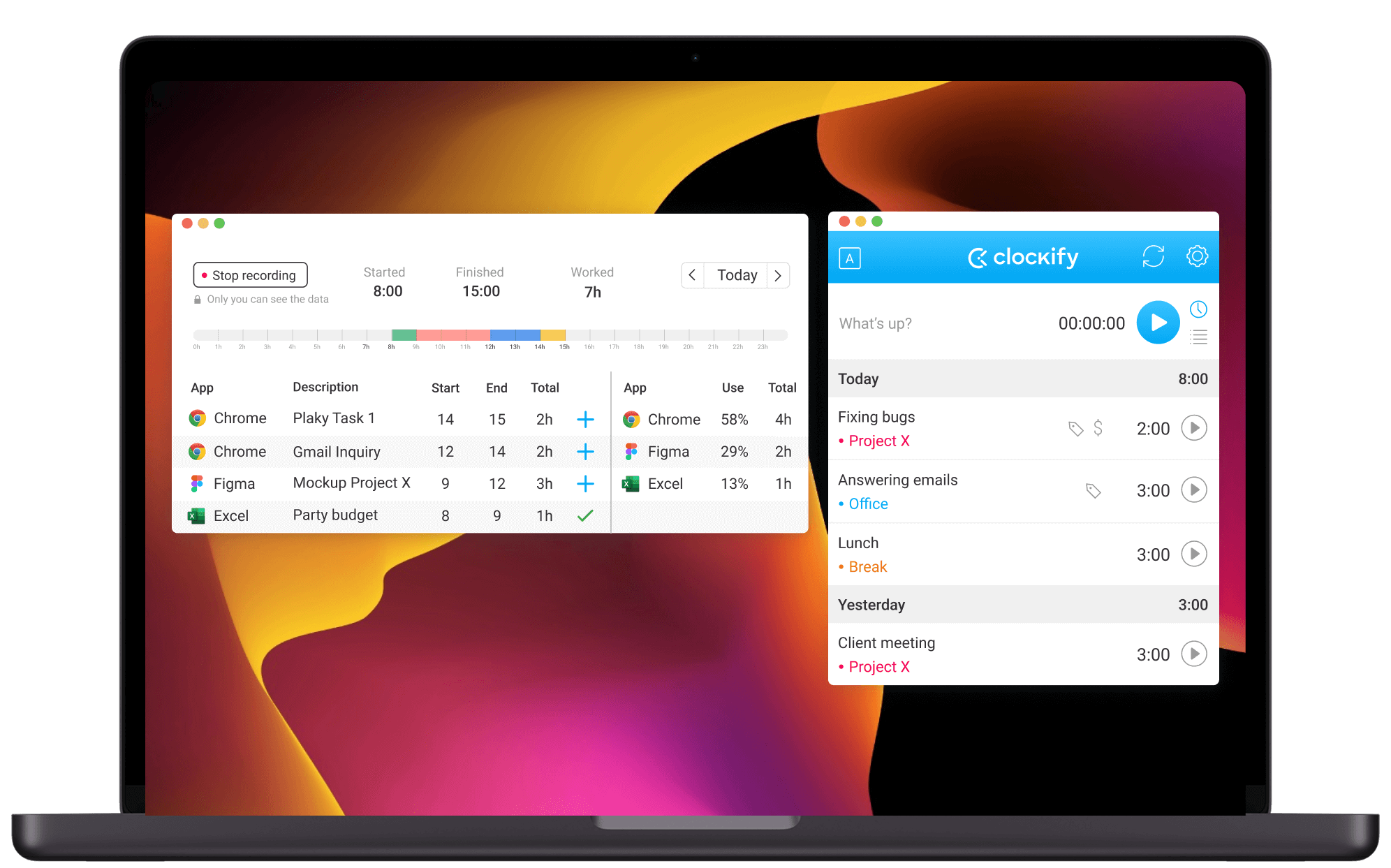 Auto tracker - Clockify Features