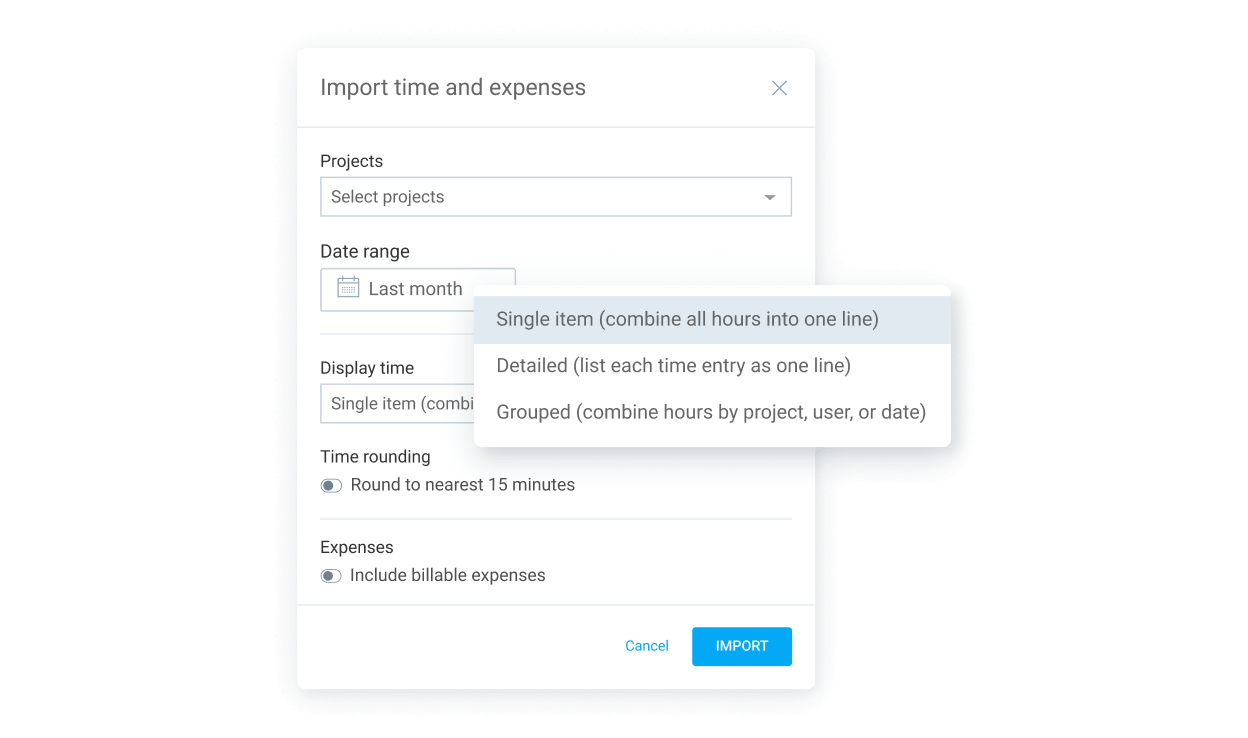 Invoicing - Clockify Features