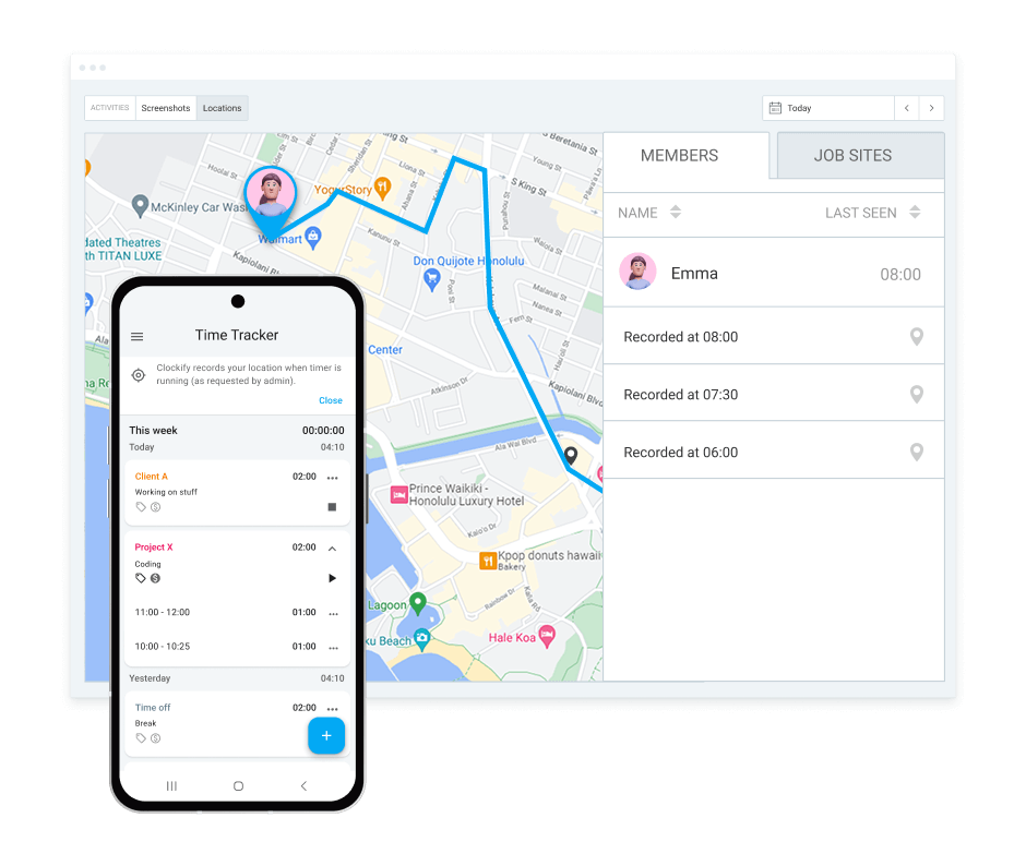 Location - Clockify Features