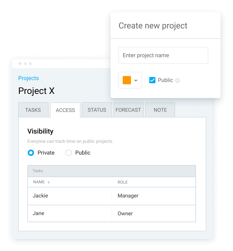 Projects - Clockify Features