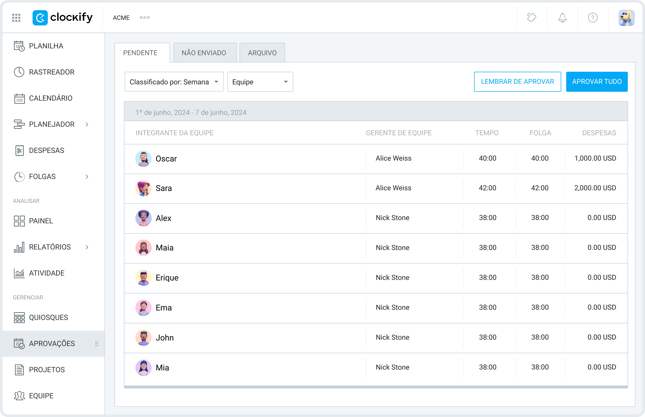 Clockify™ - Software de gerenciamento de tempo