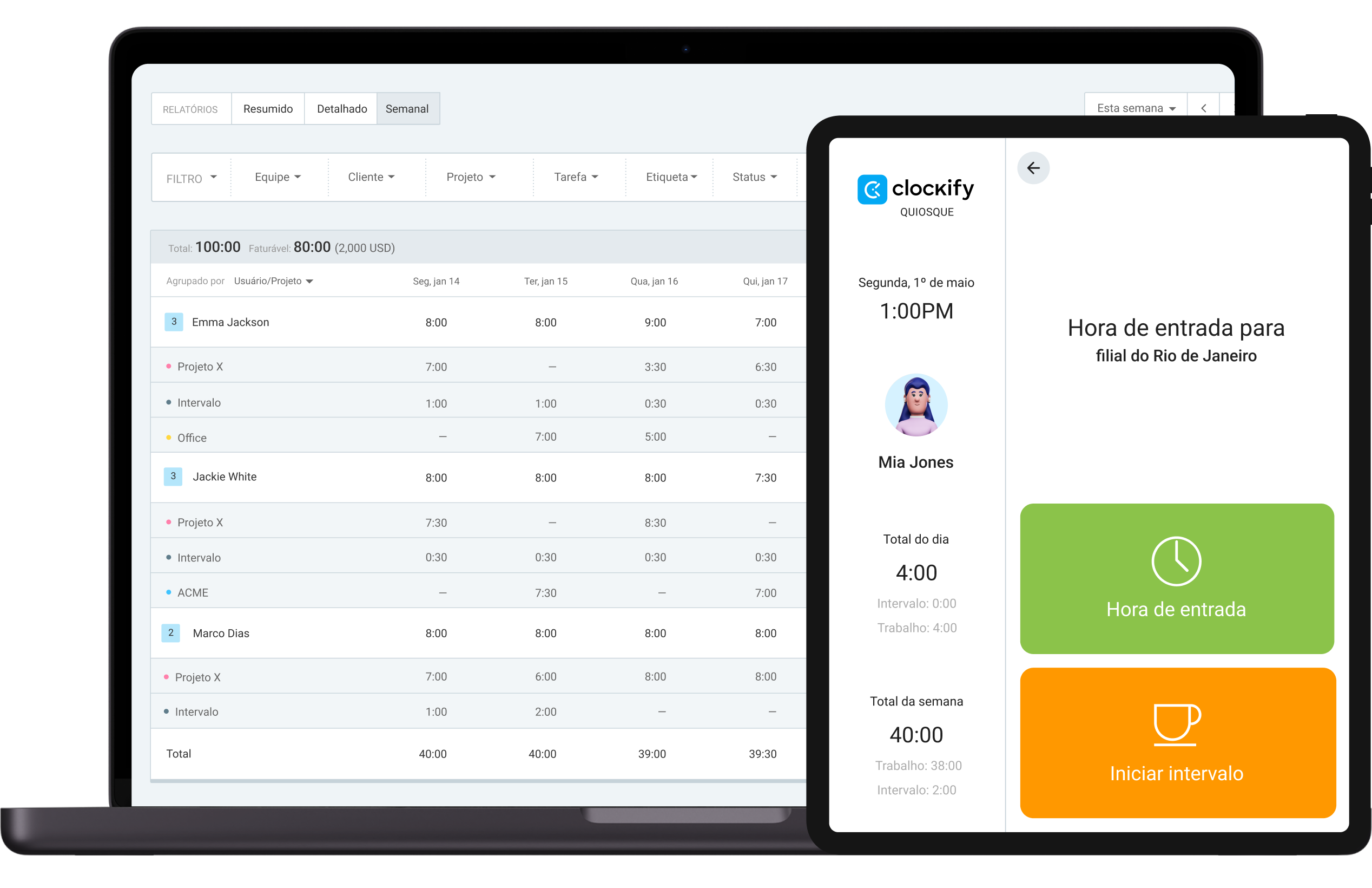 Clockify™ - Software de gerenciamento de tempo