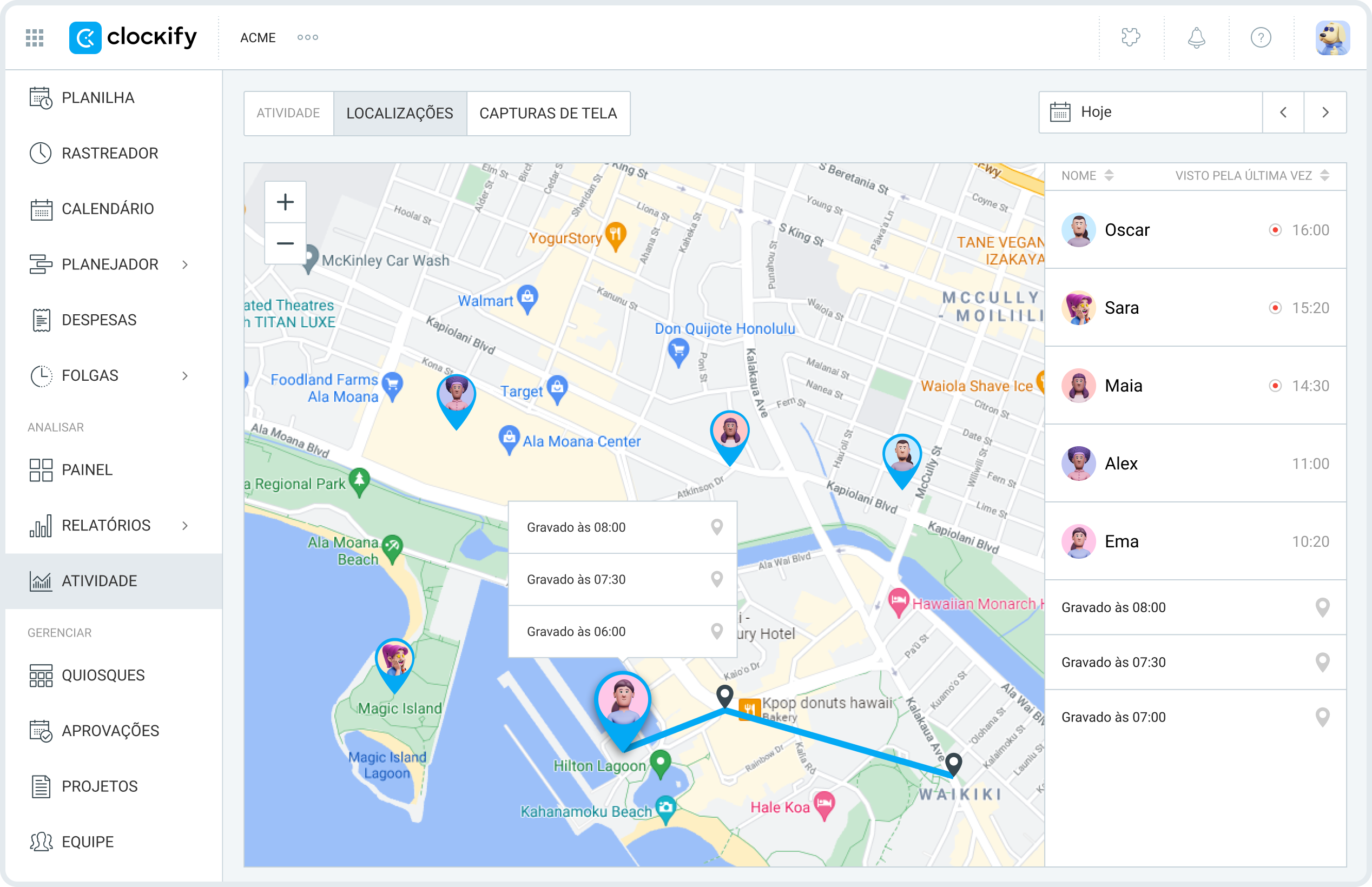 Clockify™ - Software de gerenciamento de tempo