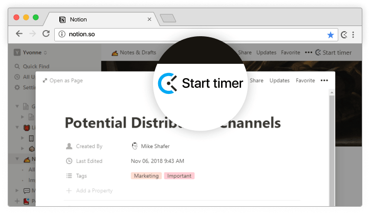 FREE Notion Time Tracker Clockify 
