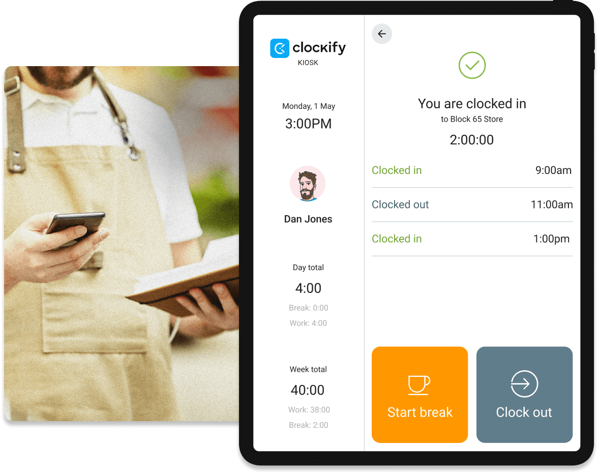 Time Clock for Retail Businesses - Clockify™