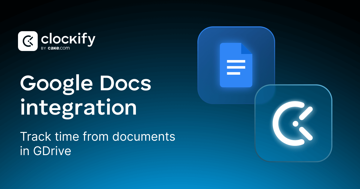 Google Docs time tracker - Clockify™