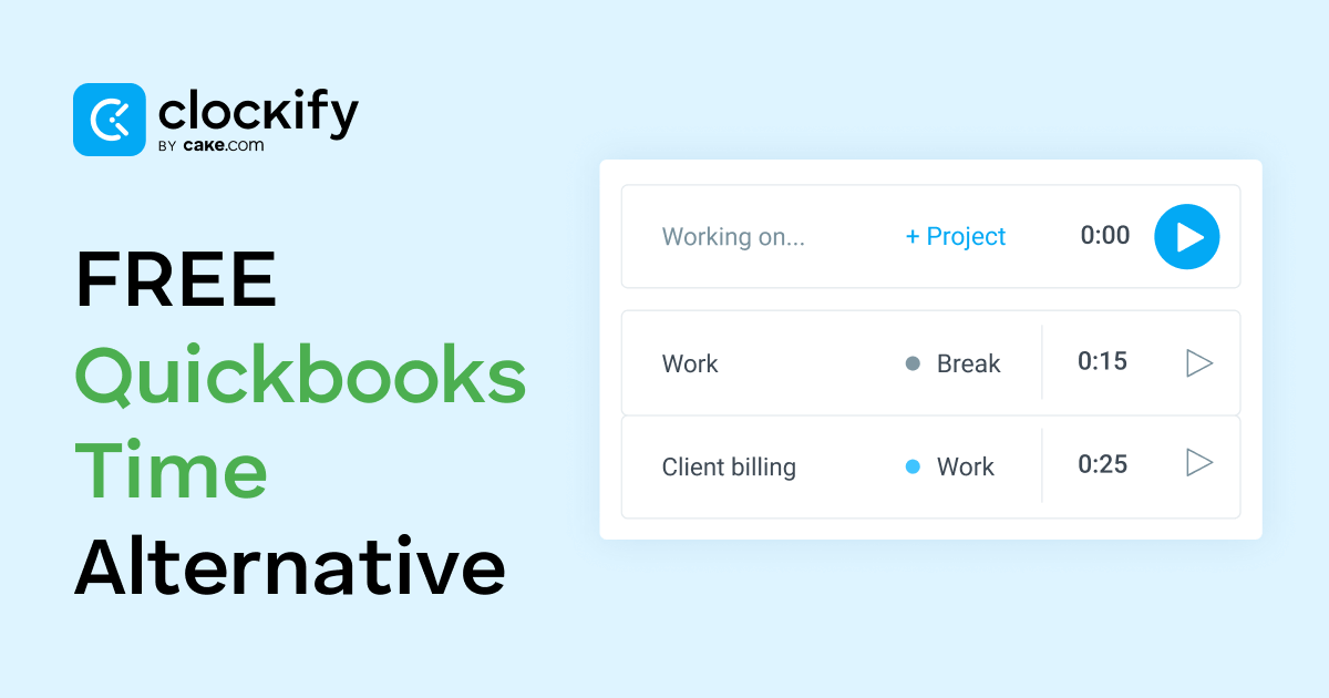 Kostenlose Alternative zu QuickBooks Time - Clockify