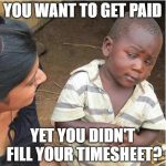 50+ Best Timesheet & Payroll Memes