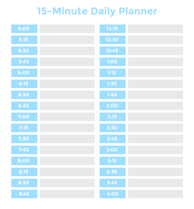 Time Blocking Planner 9 Free Time Blocking Templates 