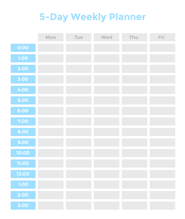Time Blocking Planner 9 Free Time Blocking Templates 