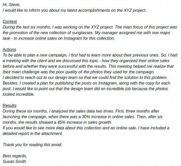How to show your boss how much you work (+ an email template ...