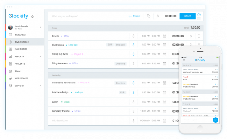 11 Best clock-in and clock-out apps in 2022 — Clockify