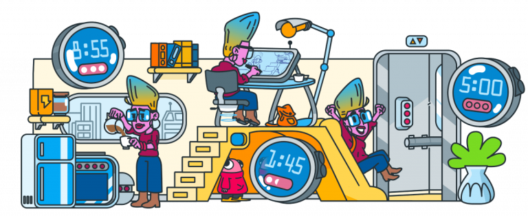 Hybrid work schedule: How to make it work - Clockify