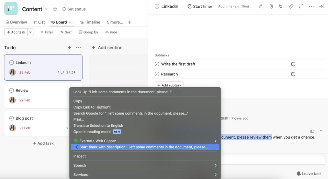 Improve Your Workflow with Asana Time Tracking