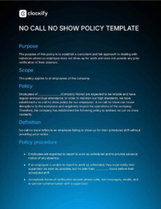No-Call No-Show Prevention Tactics and Templates