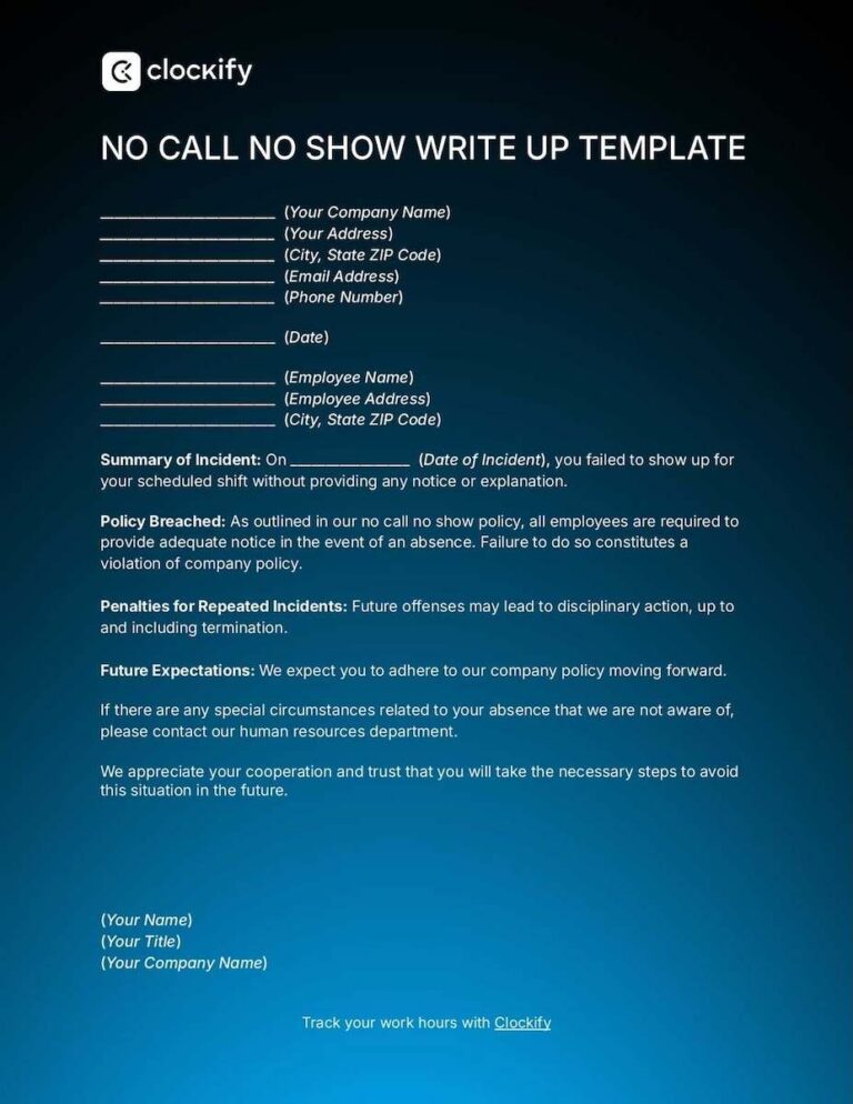 No-Call No-Show Prevention Tactics and Templates