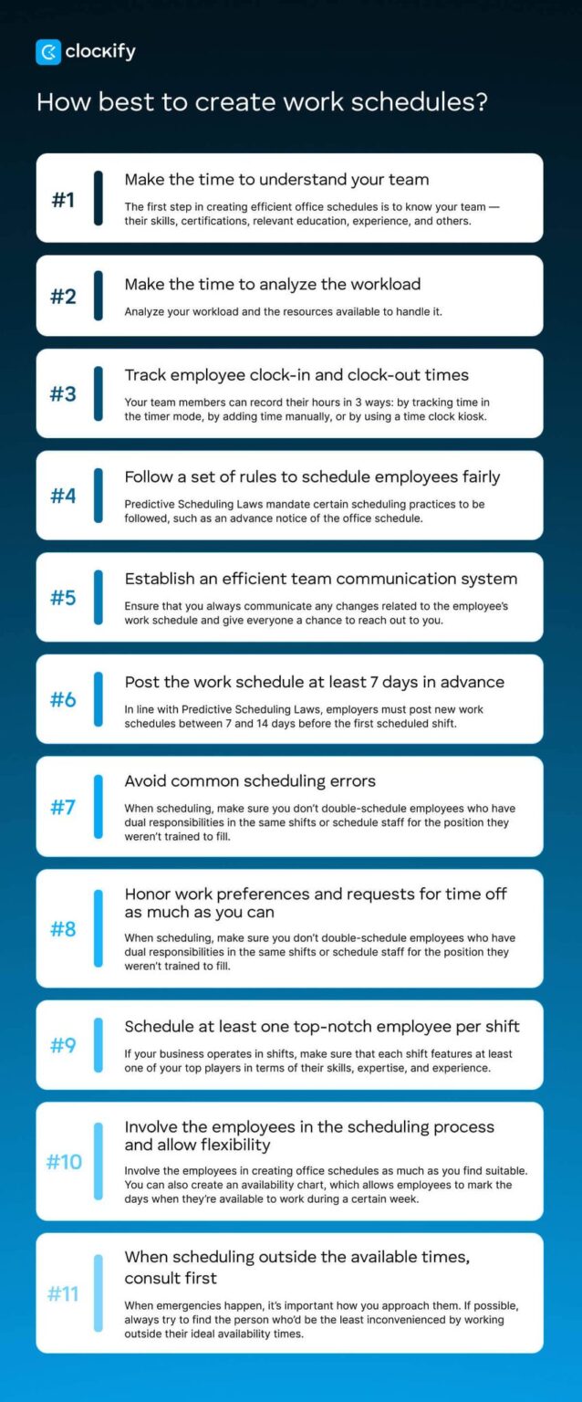 How to Make a Work Schedule (+ Free Templates)