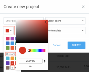 Create projects & clients - Clockify Help