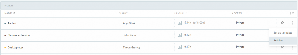 Creating projects & clients - Clockify Help