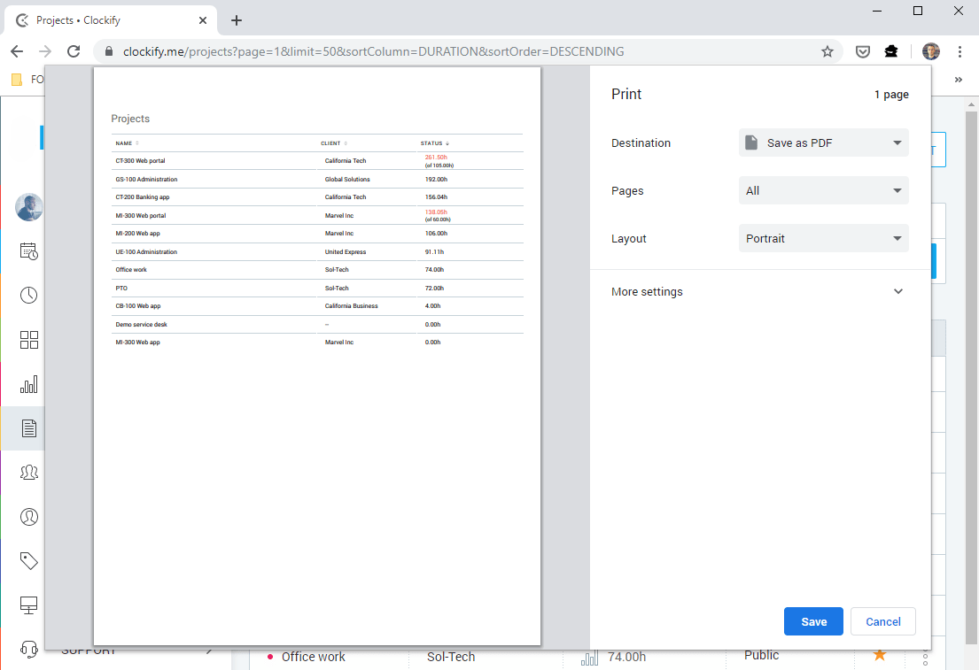 Track progress & estimates - Clockify Help