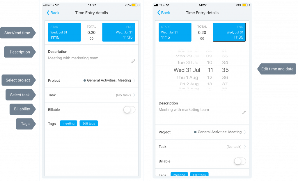 iOS app - Clockify Help