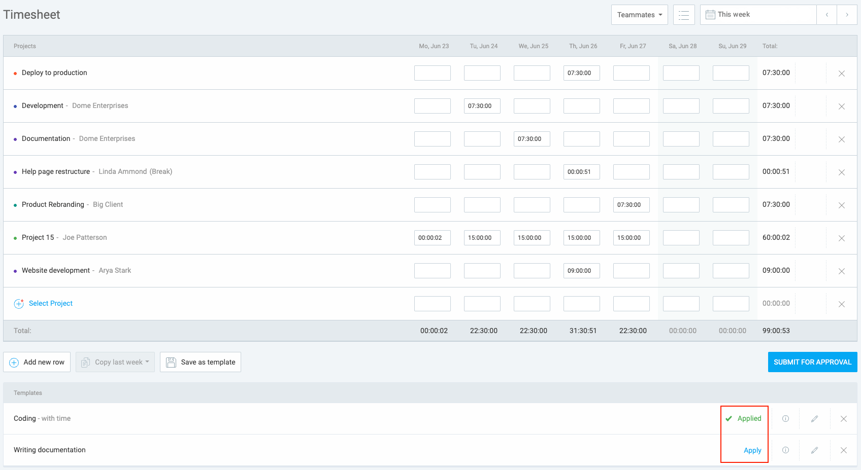 Timesheet - Clockify Help