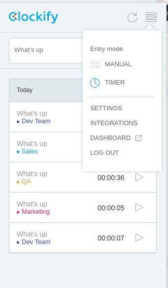 Browser extension – Clockify Help