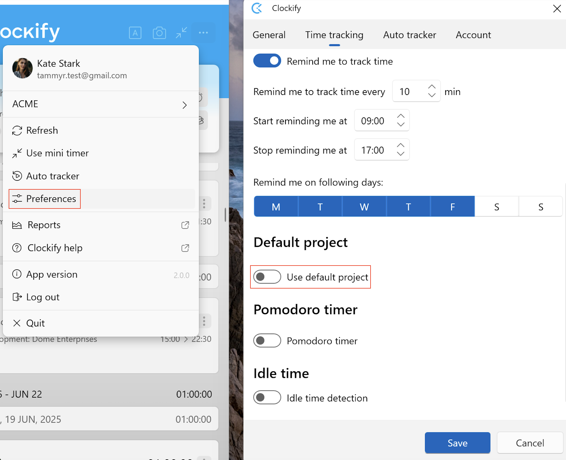 Windows app - Clockify Help