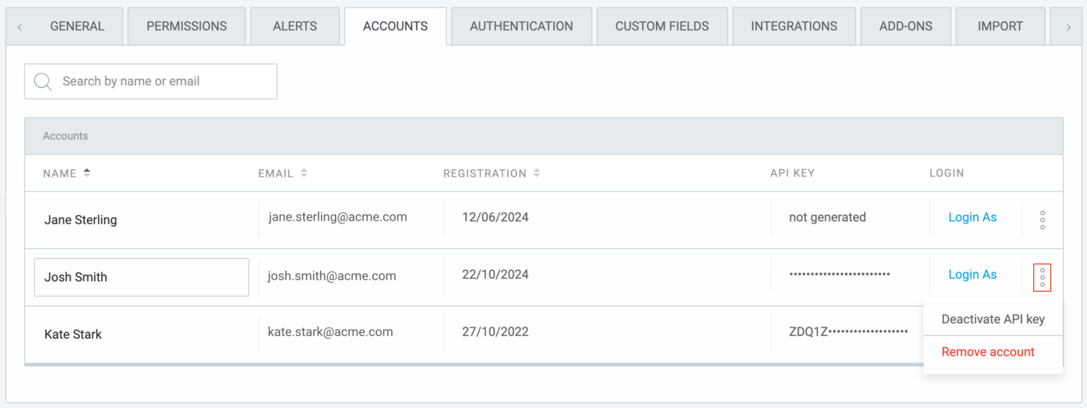 Manage users' accounts - Clockify Help