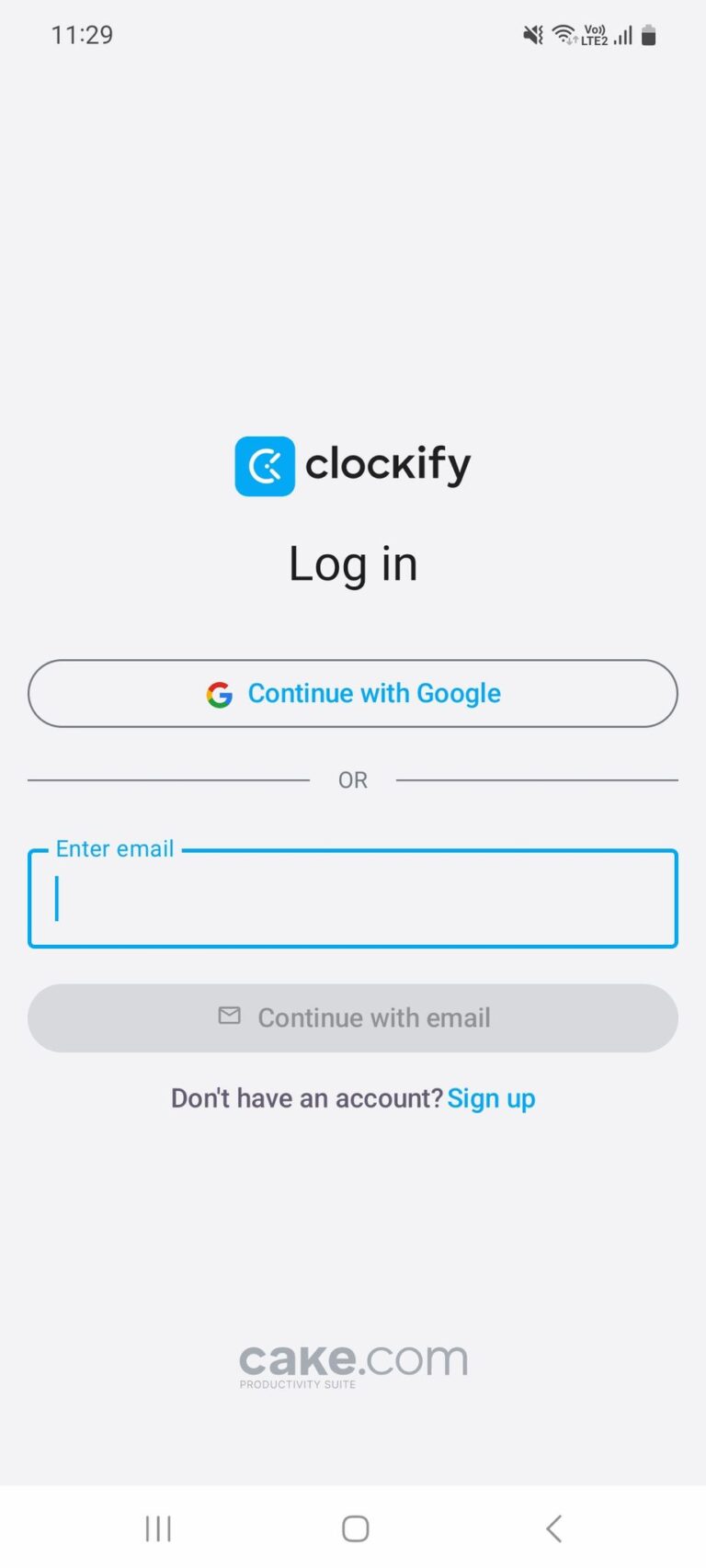 Android app - Clockify Help