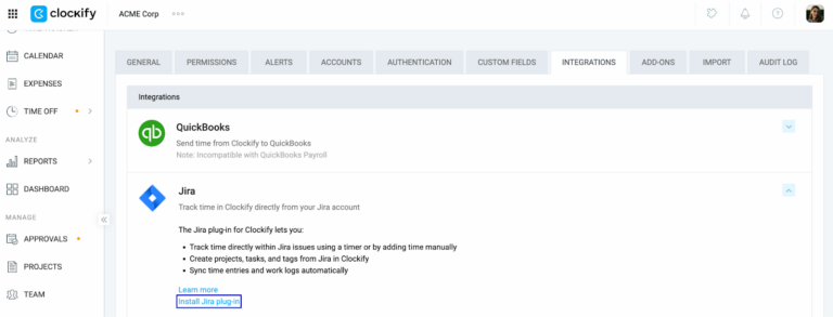 Jira : intégration bidirectionnelle avec Clockify