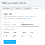 Import clients & projects - Clockify Help
