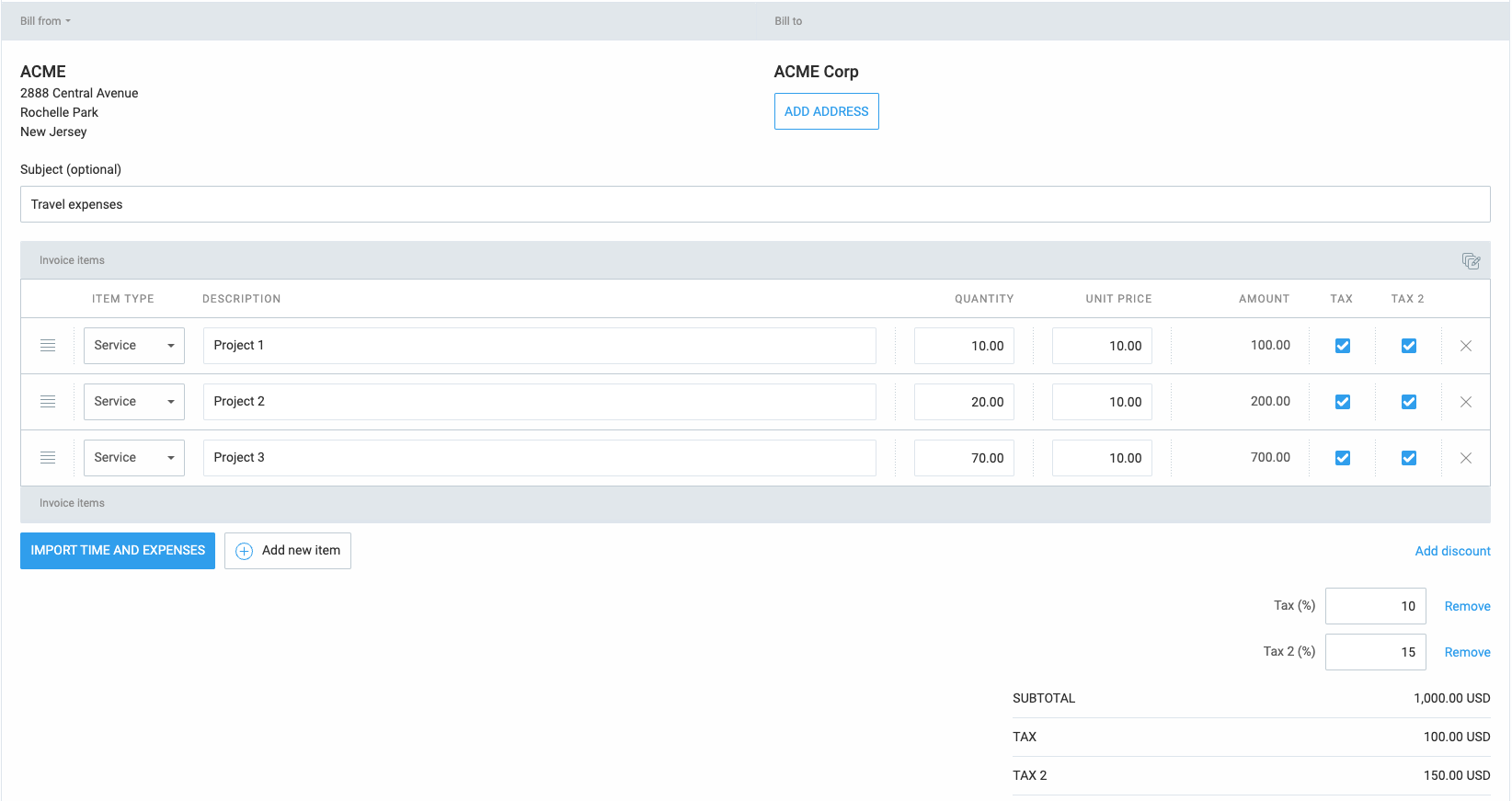 Create & manage invoices - Clockify Help