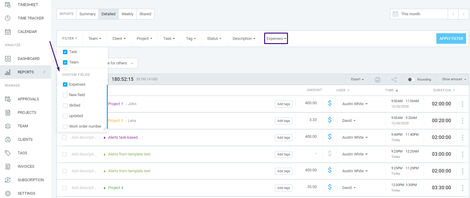 Custom fields - Clockify Help