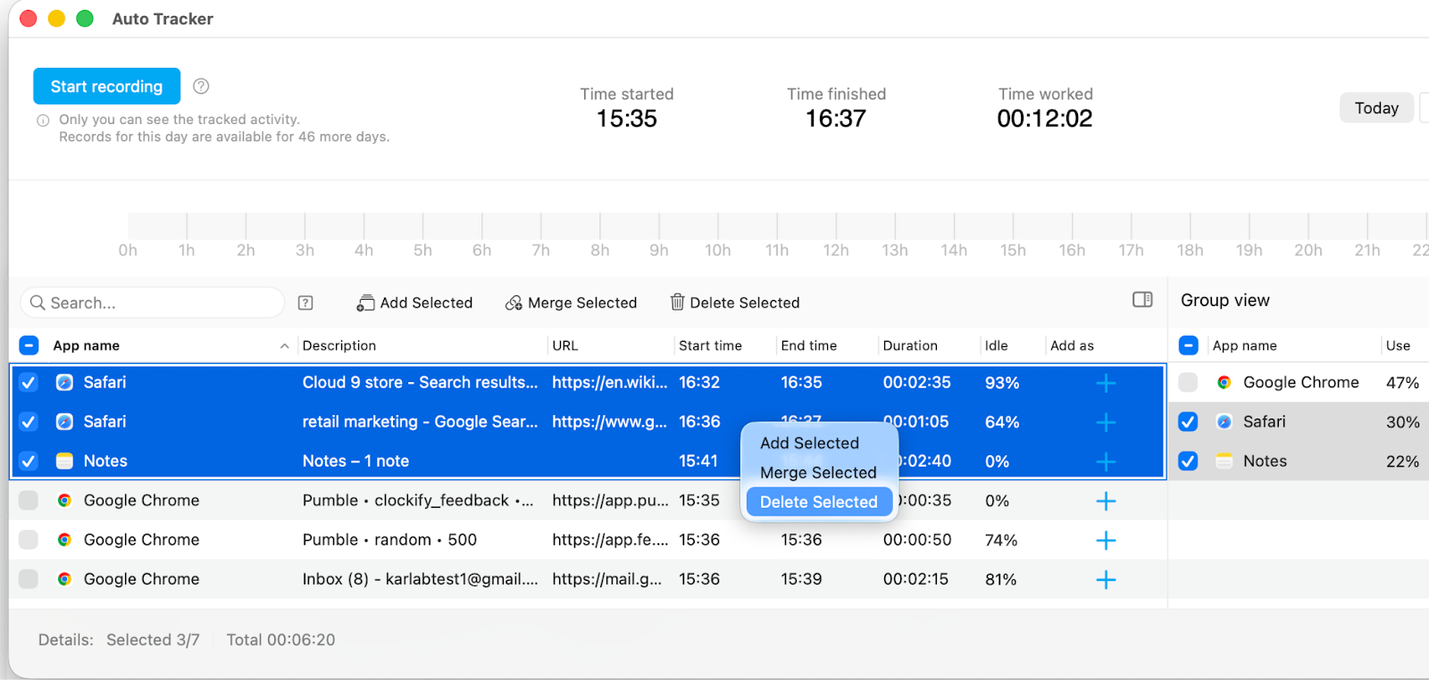 Auto tracker - Clockify Help