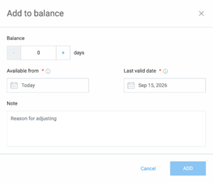Create & manage time off policy - Clockify Help
