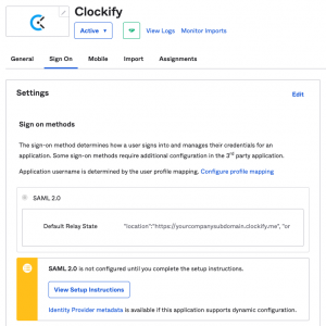 Single sign-on (SSO) - Clockify Help