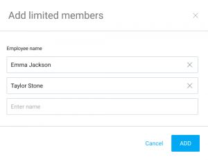 Limited members - Clockify Help