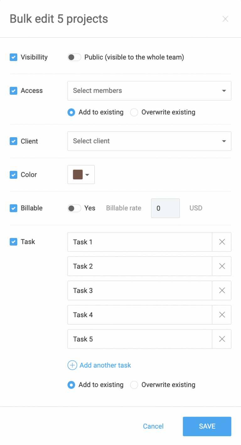 Create projects & clients - Clockify Help